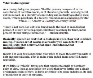 Are You Nobody, Too? Getting Dialogic in English 1101 - TECHStyle